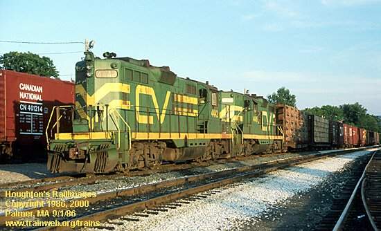 Central Vermont GP9's #4442 & 4445 sit in the yard at Palmer, MA after - put...: The NERAIL New ...