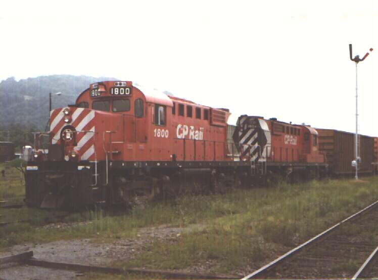 CP Rail RS-18's 1800, 1804 at St Johnsbury, VT July 20, 1981: The NERAIL New England Railroad ...
