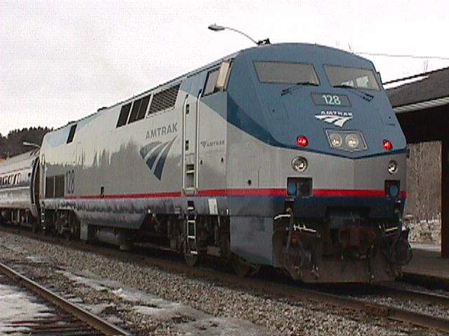 Amtrak P-42 at Montpelier Jct., VT: The NERAIL New England Railroad Photo Archive
