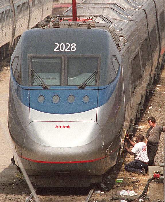 Acela grounded at South Boston: The NERAIL New England Railroad Photo Archive
