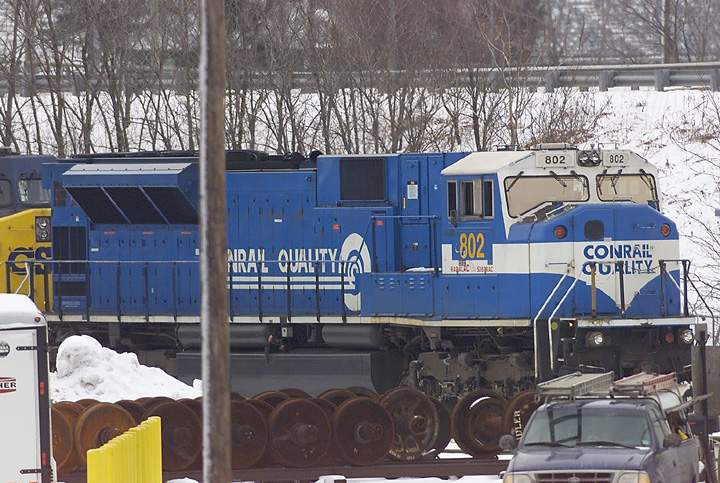 CSX 802 (SD80MAC) at Beacon Park: The NERAIL New England Railroad Photo Archive