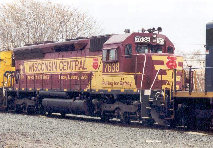 Wisconsin Central 7638 at West SPG: The NERAIL New England Railroad Photo Archive