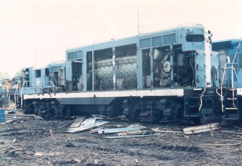 A tired B&M GP7: The NERAIL New England Railroad Photo Archive