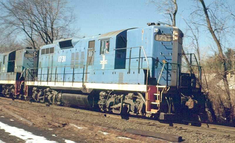 B&M GP-9 #1731 glides through Scotia, NY on a March morning.: The NERAIL New England Railroad ...