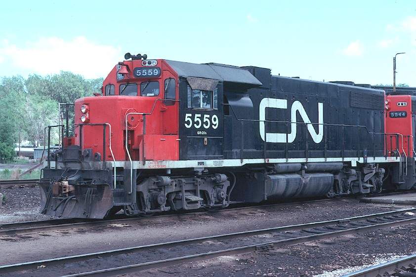 CN GP38-2 at St Albans,Vt: The NERAIL New England Railroad Photo Archive