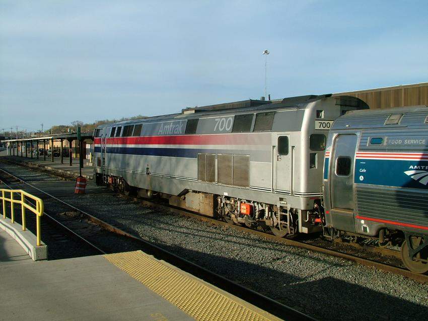 Amtrak P32 700 from the rear: The NERAIL New England Railroad Photo Archive