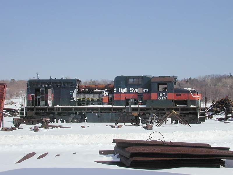ST SD26 615 Reaches End of the Line: The NERAIL New England Railroad Photo Archive
