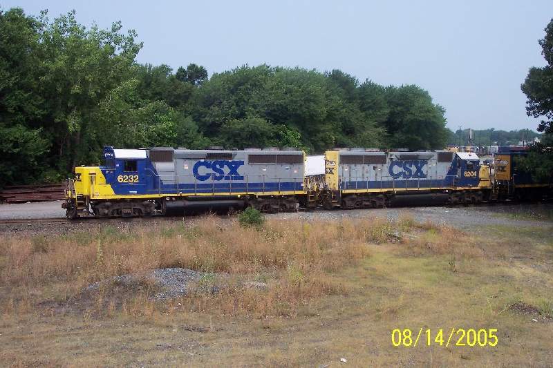 CSX 6232 and 6204 on the Framingham wye.: The NERAIL New England Railroad Photo Archive