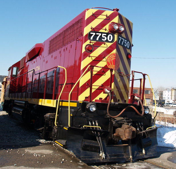 Fore River Transportation Co. newest loco #7750: The NERAIL New England Railroad Photo Archive