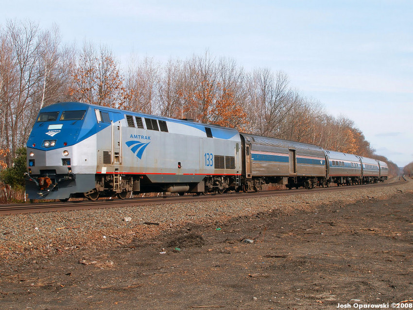 Amtrak 449 at Westborough: The NERAIL New England Railroad Photo Archive