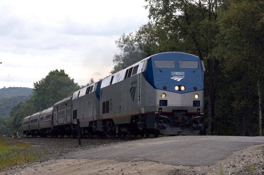 Amtrak 449 passes QB 135: The NERAIL New England Railroad Photo Archive
