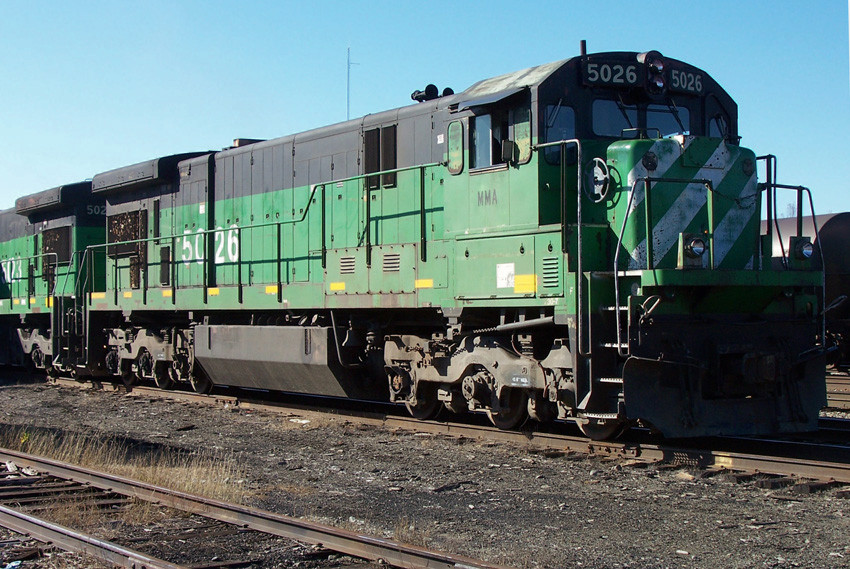 MMA 5026 at Millinocket: The NERAIL New England Railroad Photo Archive