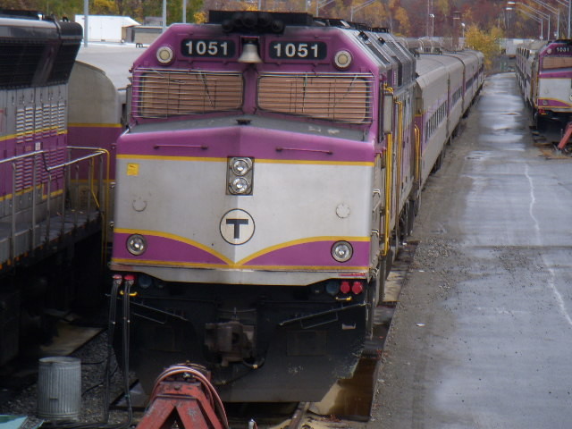 MBTA #1051 at Worcester: The NERAIL New England Railroad Photo Archive