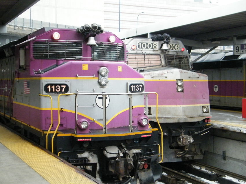 MBTA 1137 and 1008: The NERAIL New England Railroad Photo Archive