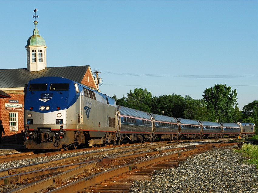 Amtrak's Northbound Vermonter at WRJ: The NERAIL New England Railroad Photo Archive