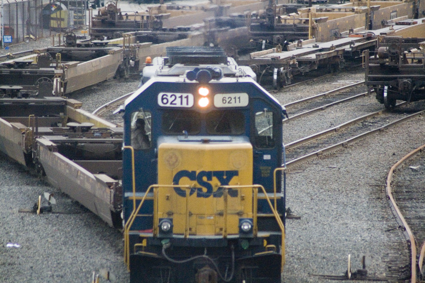 CSX 6211 @ Beacon Park Yd: The NERAIL New England Railroad Photo Archive