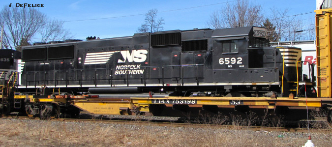 NS SD60 #6592: The NERAIL New England Railroad Photo Archive