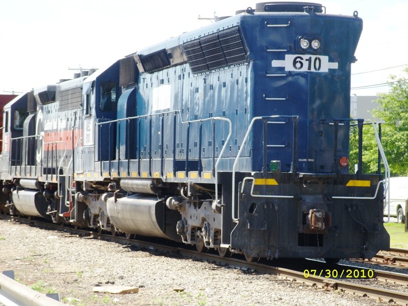 MEC#610 is part ready for paint and to lead east at Congress st: The NERAIL New England Railroad ...