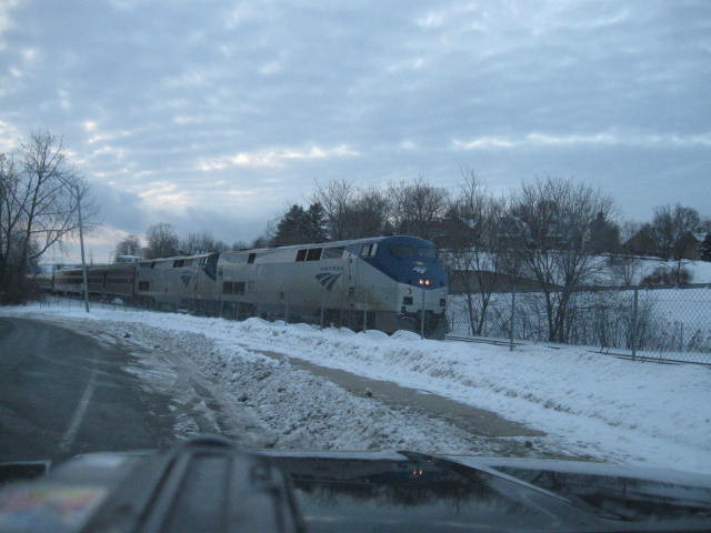 amtrak p448 coming in for a station stop @ pittsfield ma: The NERAIL New England Railroad Photo ...