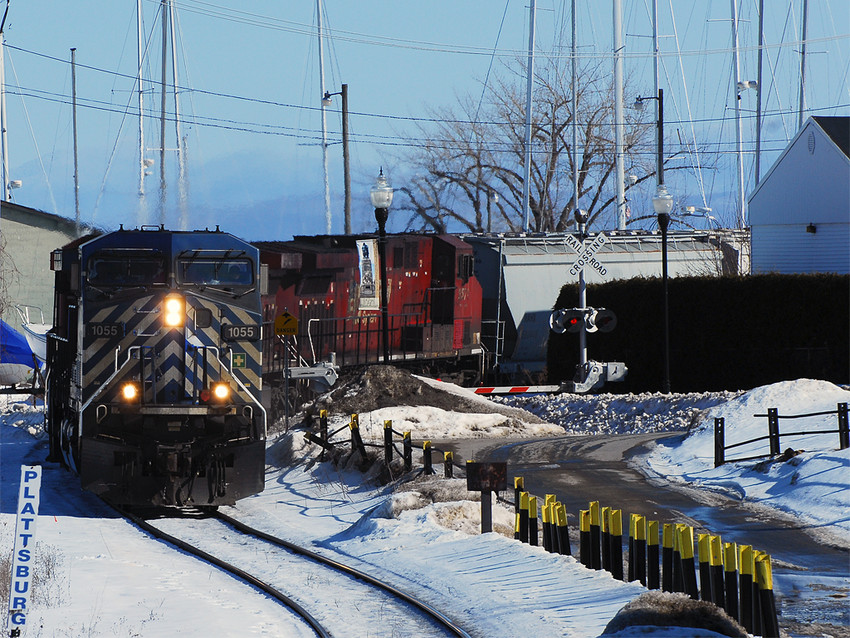 CP 253 northbound at Plattsburgh, NY: The NERAIL New England Railroad Photo Archive