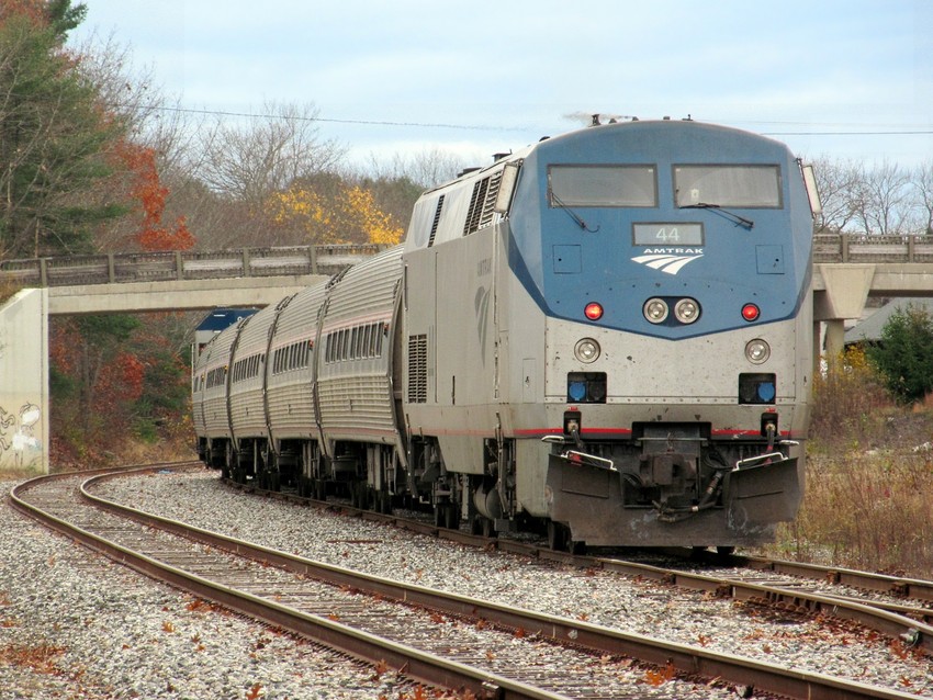 Amtrak #44 in Brunswick: The NERAIL New England Railroad Photo Archive
