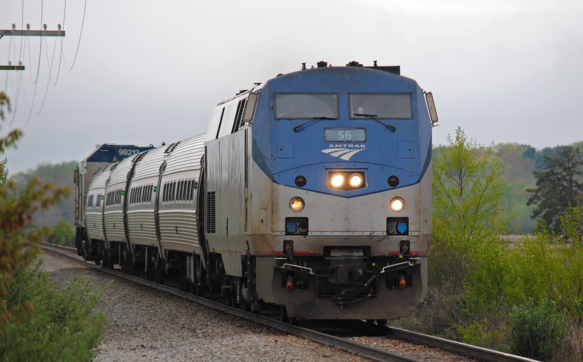 Amtrak Downeaster 683 Approaches Winnock's Neck: The NERAIL New England Railroad Photo Archive