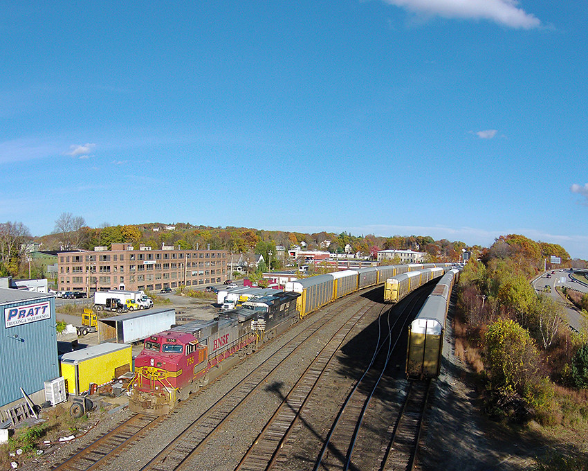 Pan Am Train 205 w/ BNSF 756 @ Gardner: The NERAIL New England Railroad Photo Archive