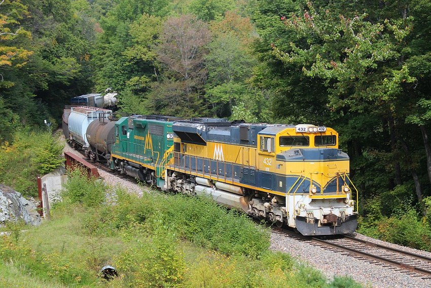 VTR ex-FEC SD70m-2 on the Green Mountain -- Monday September 21, 2015: The NERAIL New England ...