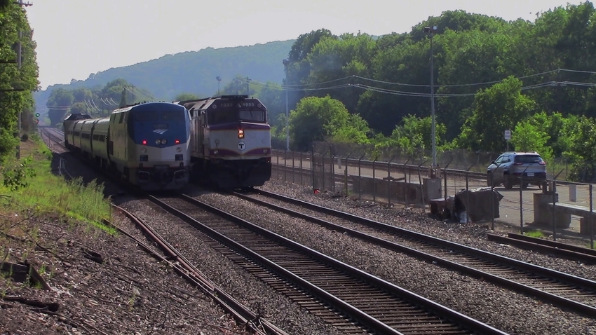 2 train meet: The NERAIL New England Railroad Photo Archive