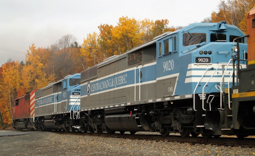 New CMQ "blue" barn SD40-2F's #9020 & 9021: The NERAIL New England Railroad Photo Archive