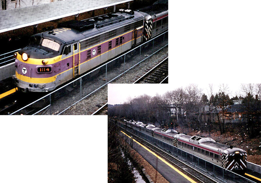 MBTA FP10 & RDCs at Natick: The NERAIL New England Railroad Photo Archive