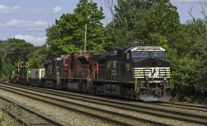 23K at Ayer with Former INRD SD9043MAC NS 7337: The NERAIL New England Railroad Photo Archive