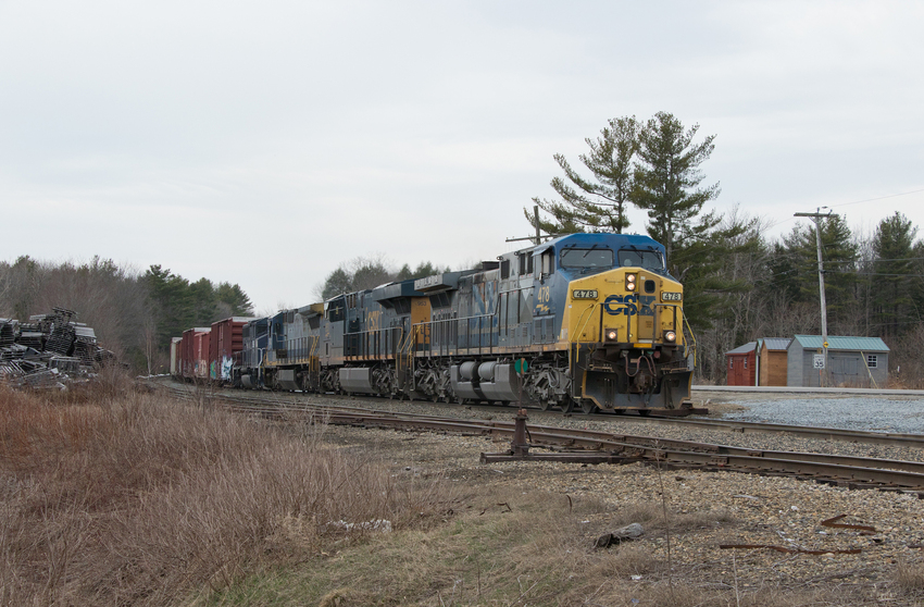 CSXT 478 Leads M426 at Leeds Junction: The NERAIL New England Railroad Photo Archive