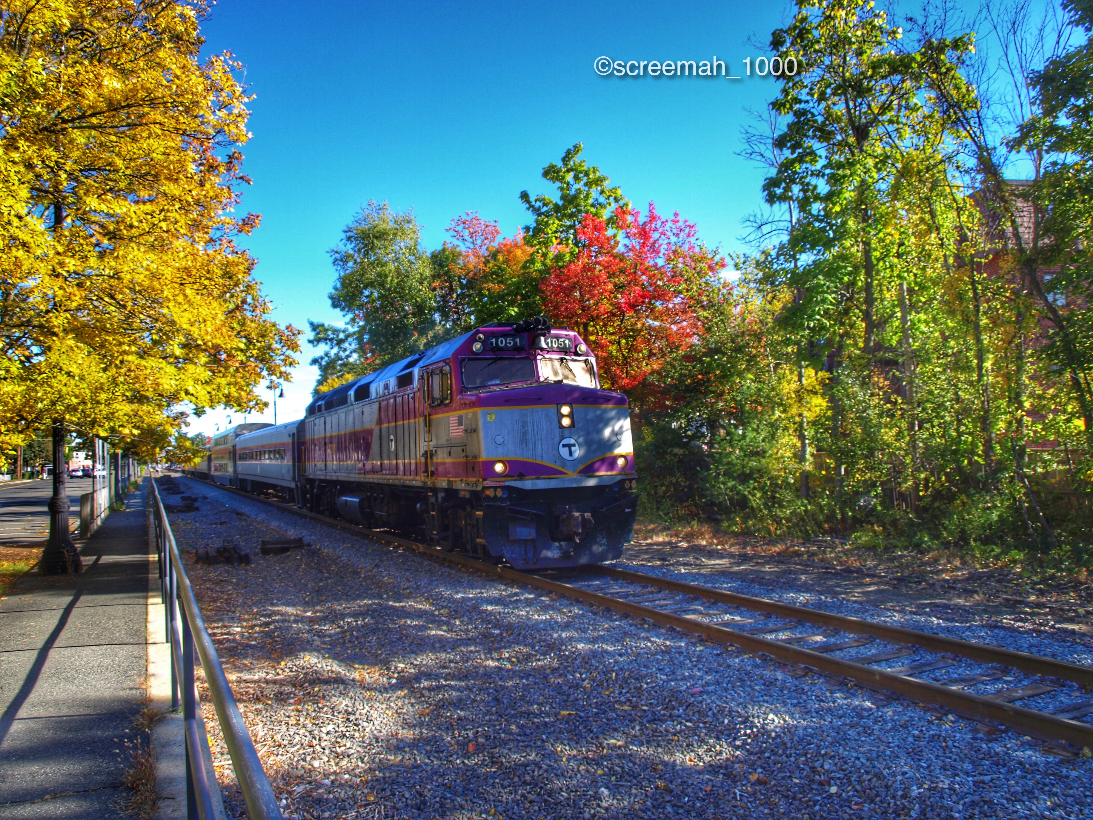 MBTA 1051 in Reading: The NERAIL New England Railroad Photo Archive