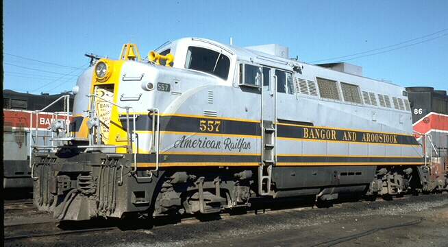 Bangor & Aroostook BL2 #557: The NERAIL New England Railroad Photo Archive