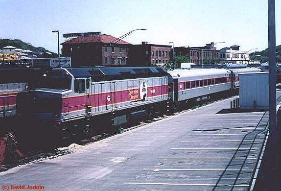 MBTA # 1034 (Operation Lifesaver) at Worcester Layover: The NERAIL New ...