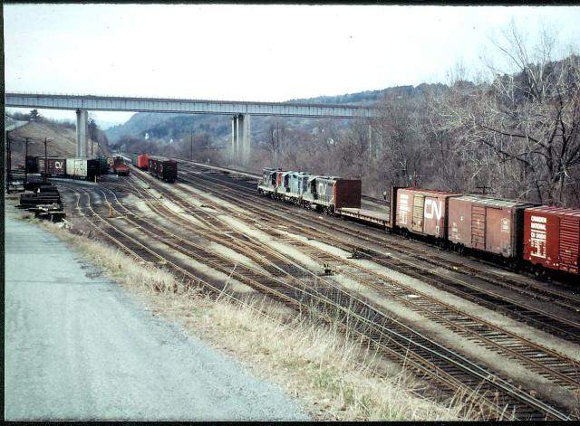 CV train headed north to St. Albans, VT. from White River Jct., VT ...