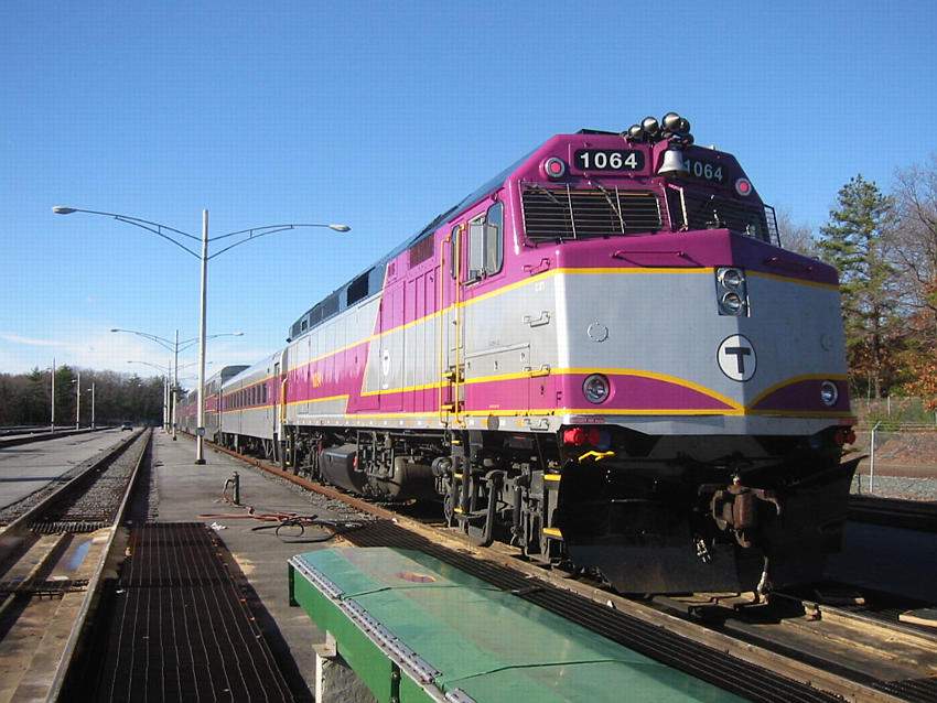 Rebuilt F40PH-2C #1064 at the Middleboro layover yard: The NERAIL New ...