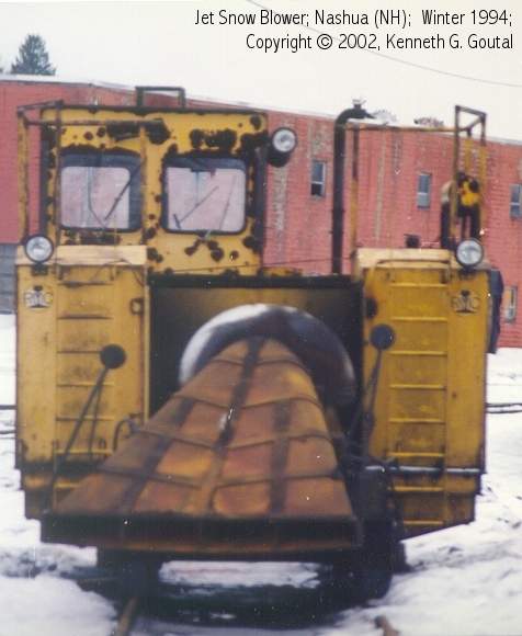 Jet Snow Blower; Nashua (NH); Winter 1994: The NERAIL New England ...