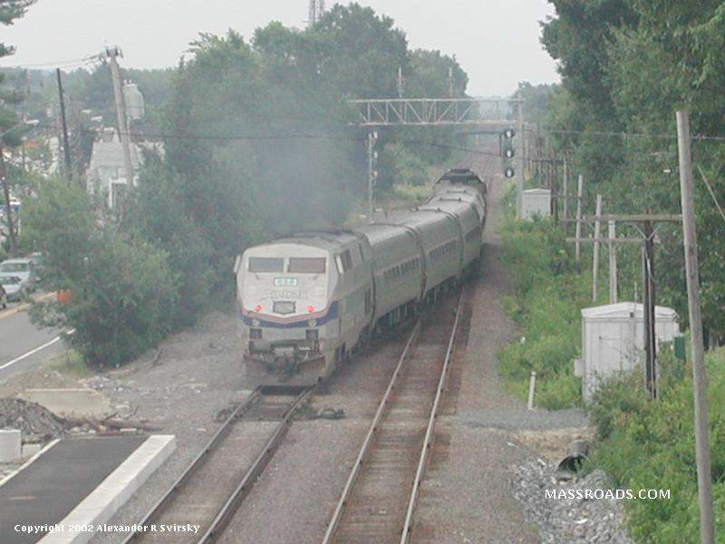 Amtrak Downeaster #686 clears the Wildcat Branch interlocking in ...