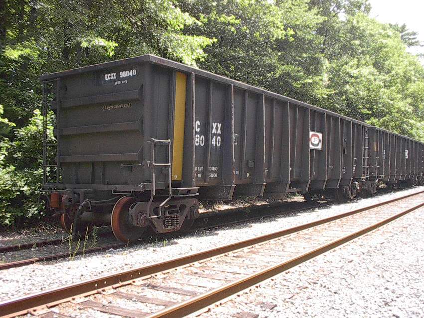 Trash Gondola south of SEMASS: The NERAIL New England Railroad Photo ...