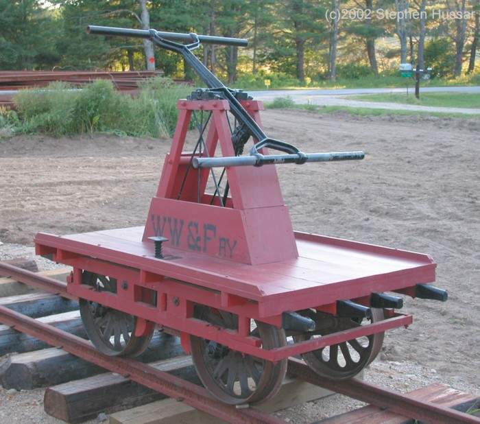 re-built ww&f handcar: The NERAIL New England Railroad Photo Archive