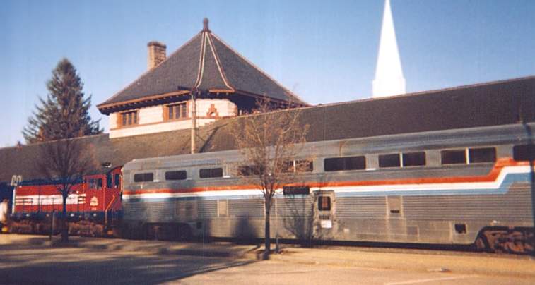 Amtrak at Laconia Station: The NERAIL New England Railroad Photo Archive