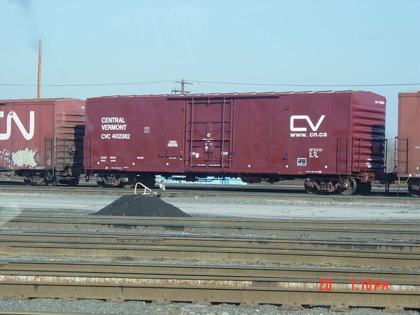 Fresh CV paint on a boxcar at Selkirk?: The NERAIL New England Railroad ...
