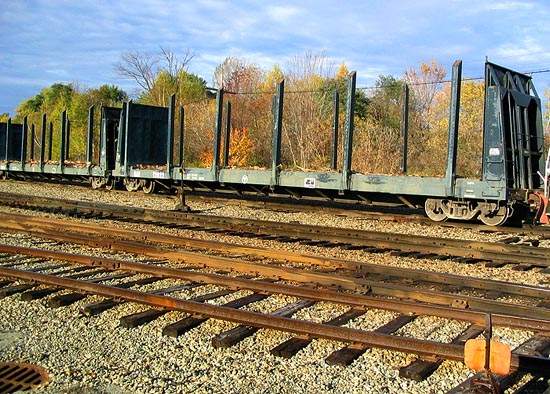 Bangor & Aroostook log car: The NERAIL New England Railroad Photo Archive