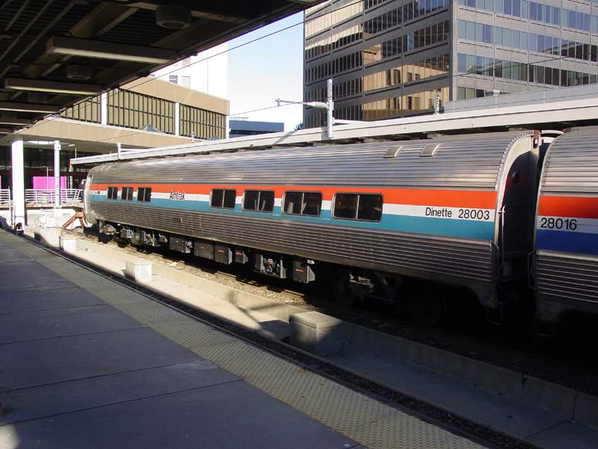 Amtrak's food service car: The NERAIL New England Railroad Photo Archive