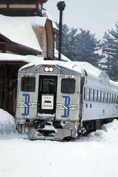 B&M Snow Train special Feb 1971.: The NERAIL New England Railroad Photo ...