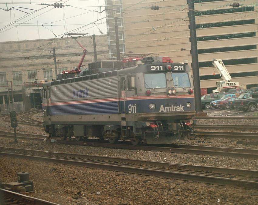Amtrak AEM-7 911: The NERAIL New England Railroad Photo Archive