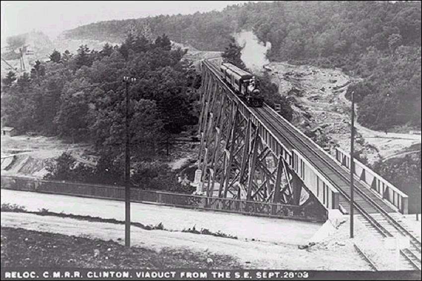 Trestle at Clinton Dam: The NERAIL New England Railroad Photo Archive