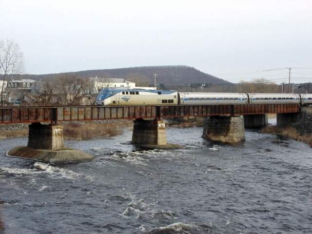AMTRAK # 54 IN THREE RIVERS,MA.: The NERAIL New England Railroad Photo ...